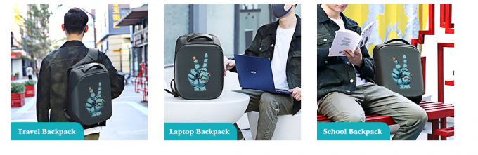 Programmable Backpack LED Screen Graffiti Display For College Students