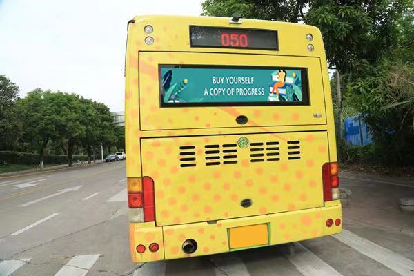 24V P3.75 Bus LED Screen 4G Rear Window Light Sign For Vehicle Advertising